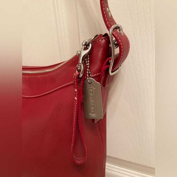 Coach | Bags | Coach Vintage Red Leather Bag | Poshmark